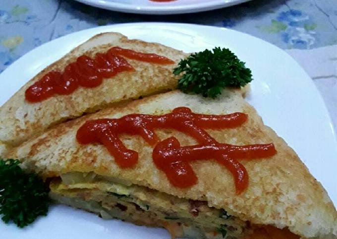 Resep Roti isi a.k.a sandwich simple oleh Rieriz MoMo - Cookpad