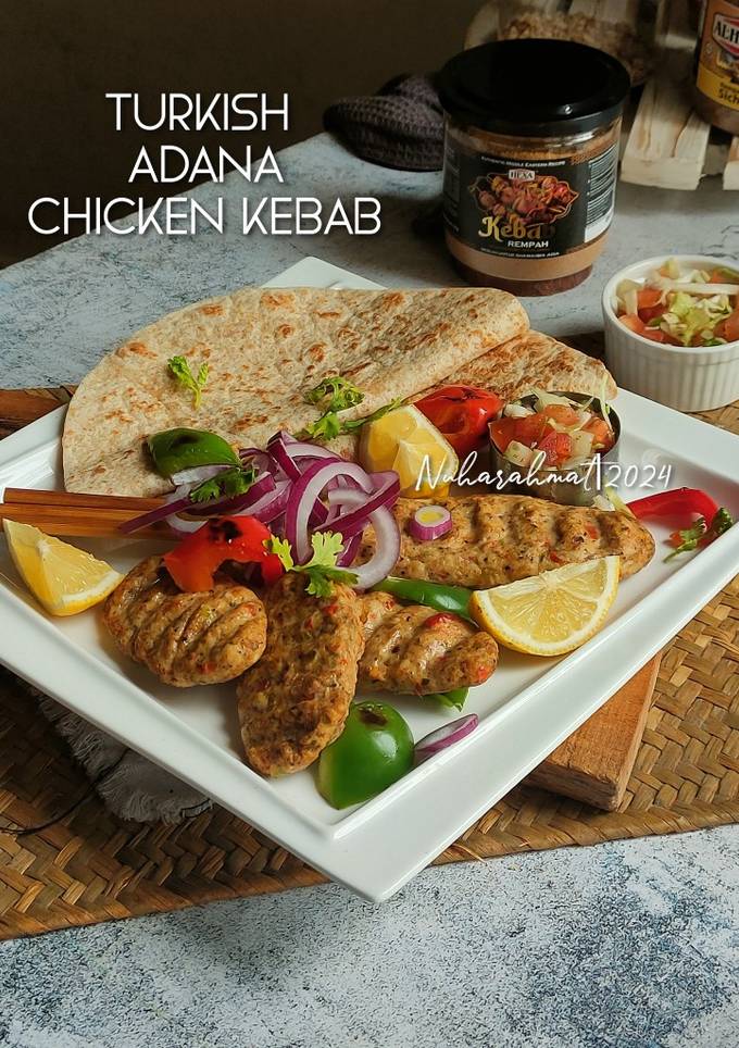 Resipi Turkish Adana Chicken Kebab oleh Nuharahmat - Cookpad