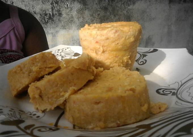 Palm oil Moin Moin (Beans pudding with Palm oil.) Recipe by Nd Beau ...