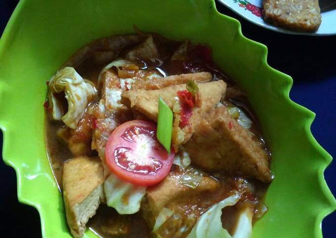 Resep Sayur tahu (temennya nasi jamblang) oleh Mutiarisa - Cookpad