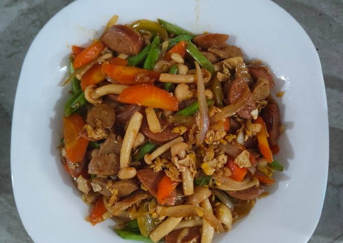 Resep Capcay Jamur Shimeji putih oleh Astuti Tridayanti - Cookpad