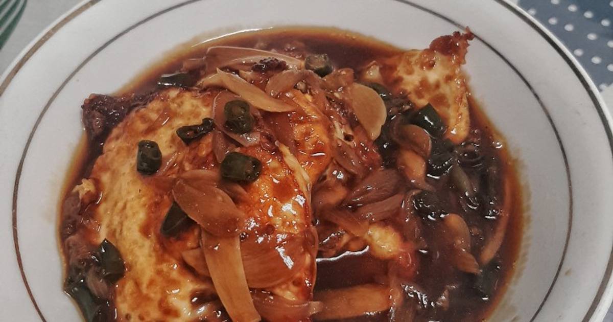 Resep Telur kecap Cabai ijo oleh Winda - Cookpad