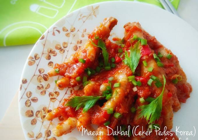 Resep Maeun Dakbal (Ceker Pedas Korea) oleh frida frida - Cookpad
