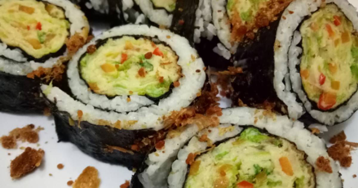 28 resep kimbab telur abon enak dan mudah - Cookpad