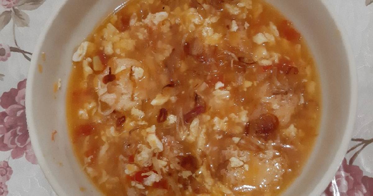 Resep Sup Telur Tomat Segar (MPASI) oleh MamaHao - Cookpad