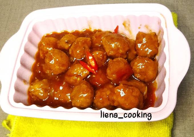 Resep Bola Ayam Saus Asam Manis Oleh Liena Ghifola Cookpad