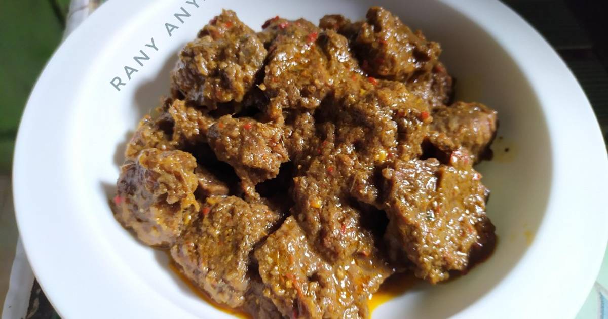 Resep Rendang Daging Sapi Bumbu Instant oleh Rany Anya - Cookpad