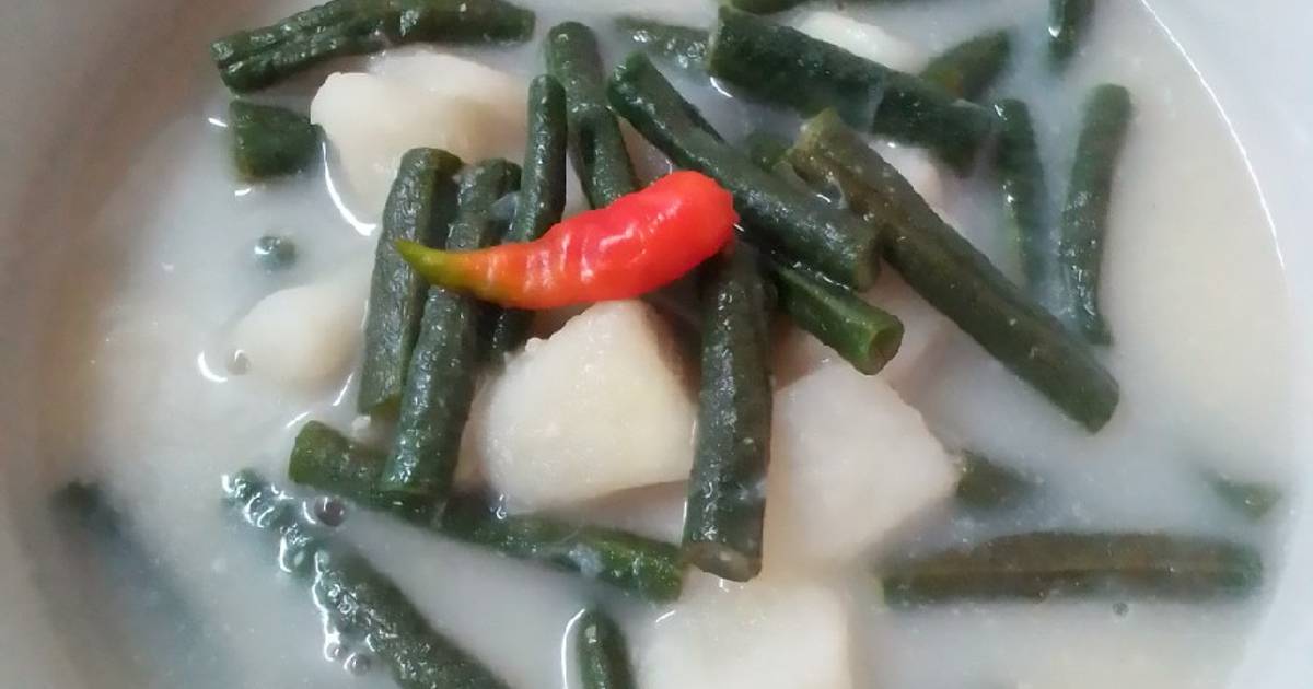 Resep Sayur santan mbote dan kacang panjang oleh Rovita Naima - Cookpad
