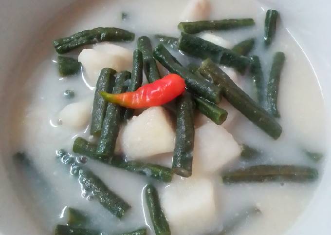 Resep Sayur santan mbote dan kacang panjang oleh Rovita Naima - Cookpad