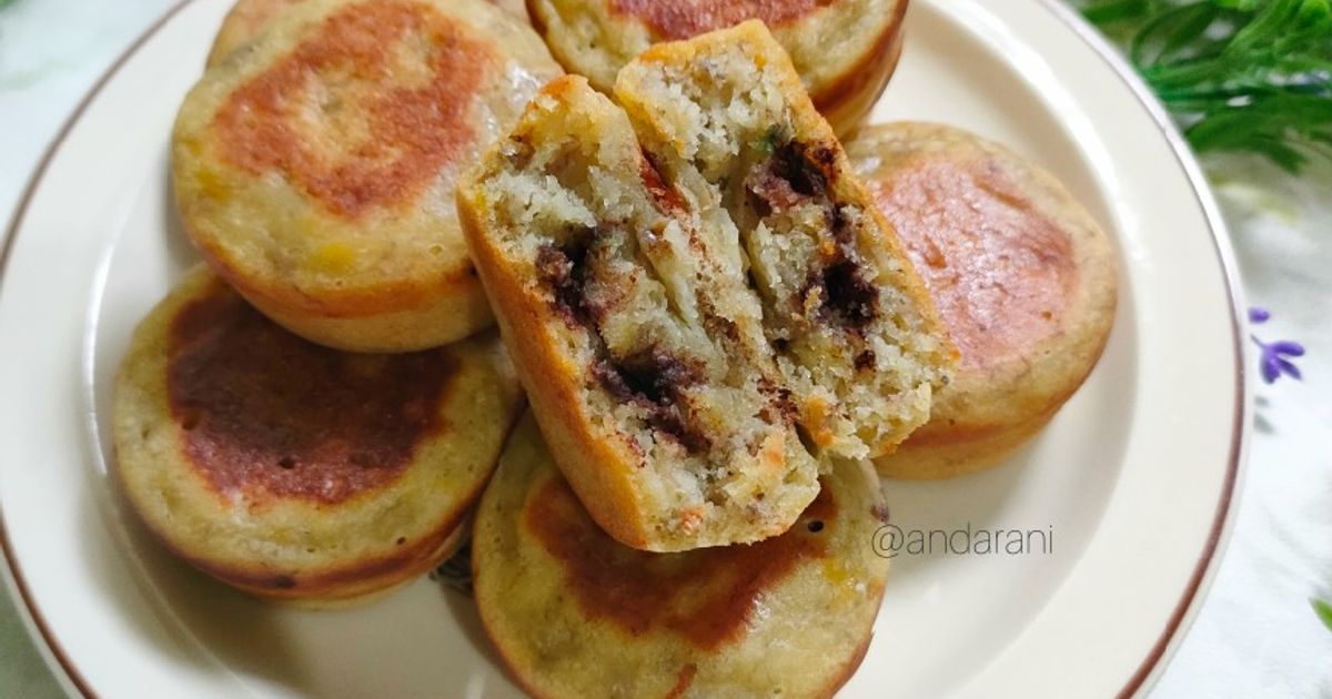 Resep Kue Kamir Pisang Coklat oleh andarani - Cookpad
