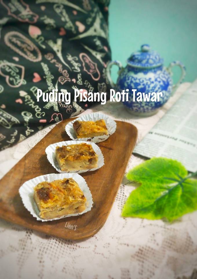 Resep Puding Pisang Roti Tawar oleh lienda - Cookpad