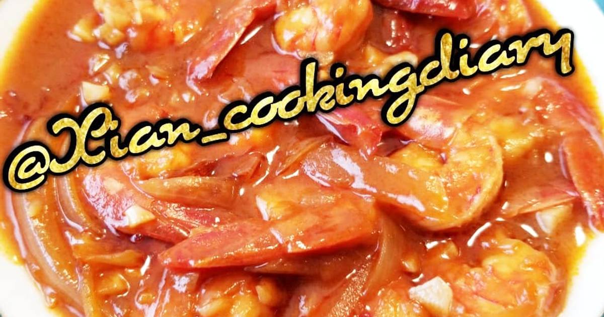 Resep Udang saos padang oleh Xian_cookingdiary - Cookpad