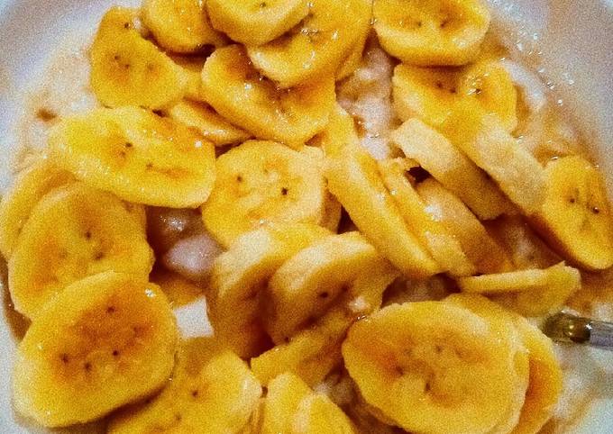 Resep Oatmeal + Pisang + Susu + Madu oleh Yuyuuu96 - Cookpad