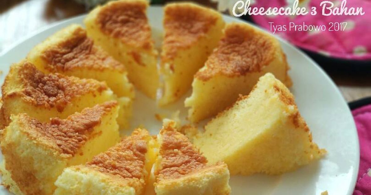 Resep Cheesecake 3 Bahan oleh tyasprabowo - Cookpad