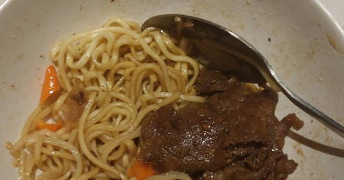 Resep Mie sapi ala mie ayam oleh fia - Cookpad
