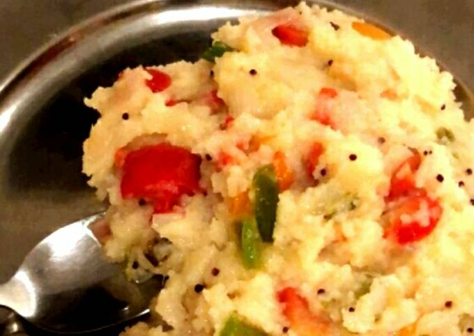 Vegetable Rawa Upma Recipe by Sargam Gupta - Cookpad