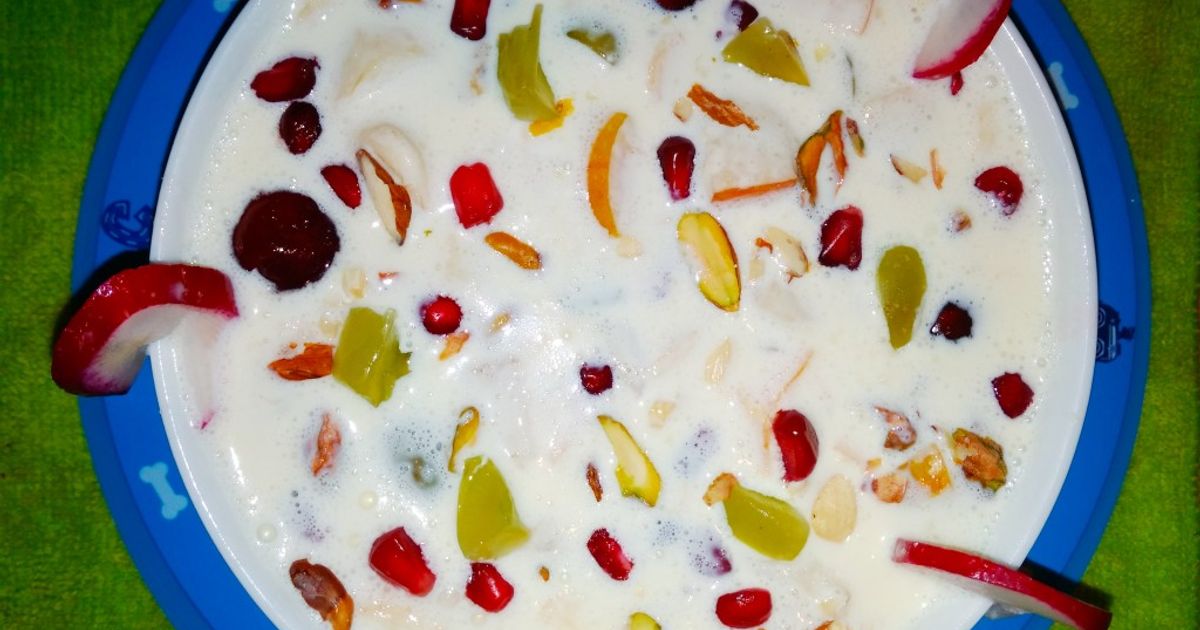 Creme Kesar Friut Salad Recipe by Raghini Phad - Cookpad
