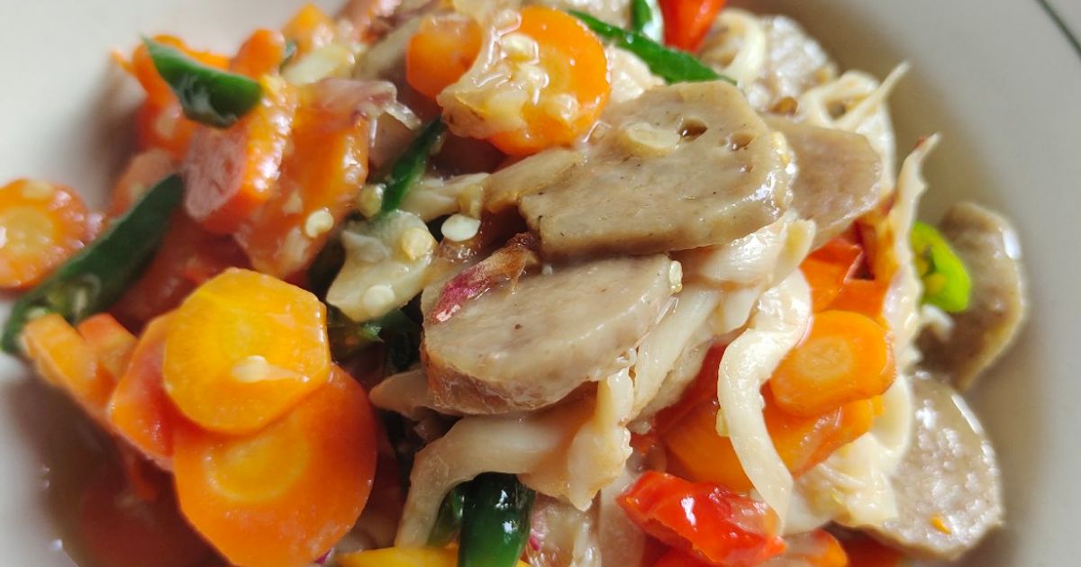 Resep Oseng Jamur Bakso Wortel oleh isna ardina - Cookpad