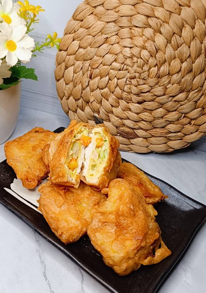 Resep Tahu isi telur wortel sosis oleh Anugerah Patricia Putry - Cookpad