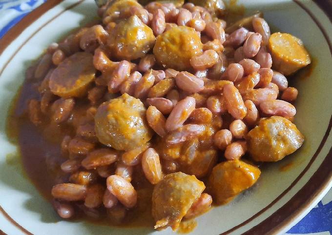 Resep Rendang Baso Kacang Merah oleh mitha b. - Cookpad