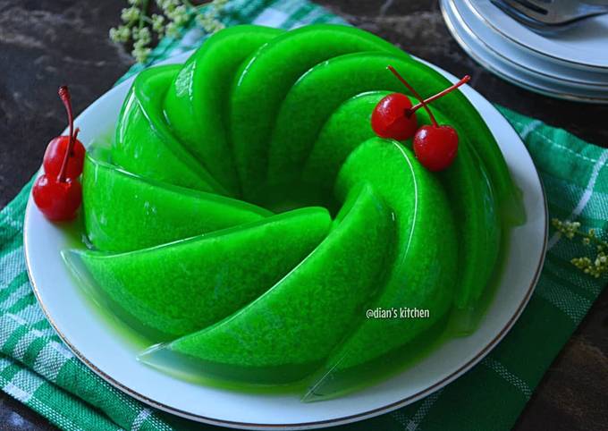 Resep Puding Lumut Kaca oleh • dian's kitchen • - Cookpad