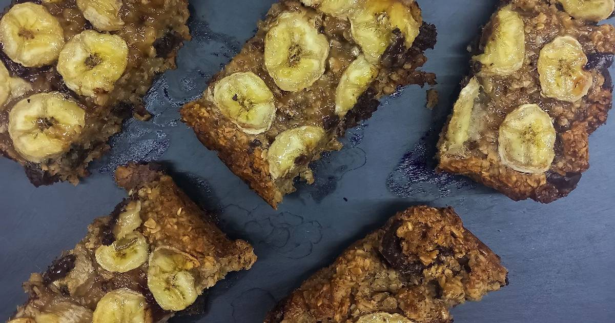 Υγιεινές μπάρες με βρώμη και μπανάνα Συνταγή από τον/την Dimitra ...