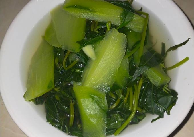 Resep Bening daun ubi labu siam oleh Titiek - Cookpad