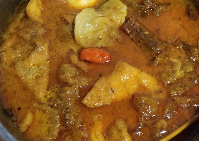 Resep Gulai Tahu Telur dan Krupuk kulit Bumbu Racik Gulai Indofood oleh ...