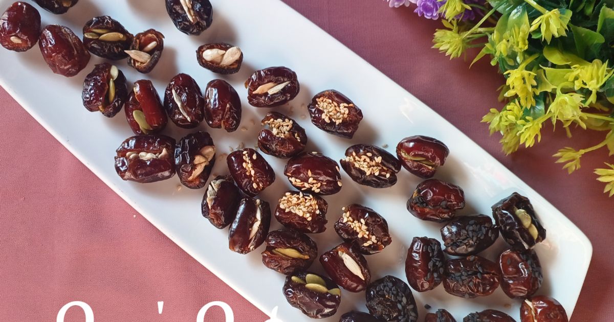 Assorted Dates Platter Recipe by ZMA - Cookpad