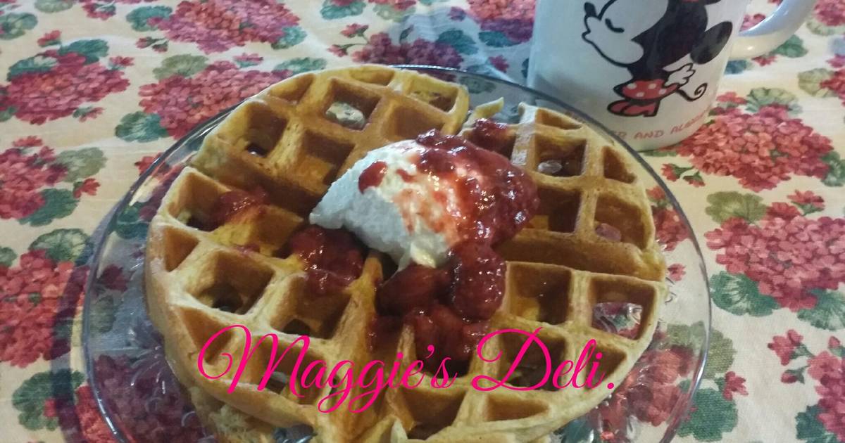 Waffles con frutas - 257 recetas caseras- Cookpad