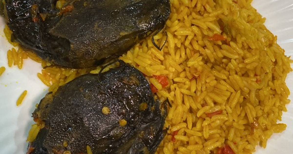 PALM OIL RICE (shinkafar manja) Recipe by Asmau Mahmud - Cookpad