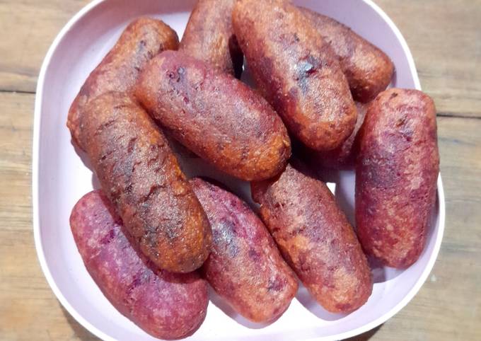Resep Timus Ubi Ungu dengan Tepung Mocaf oleh Ninik Yanie - Cookpad
