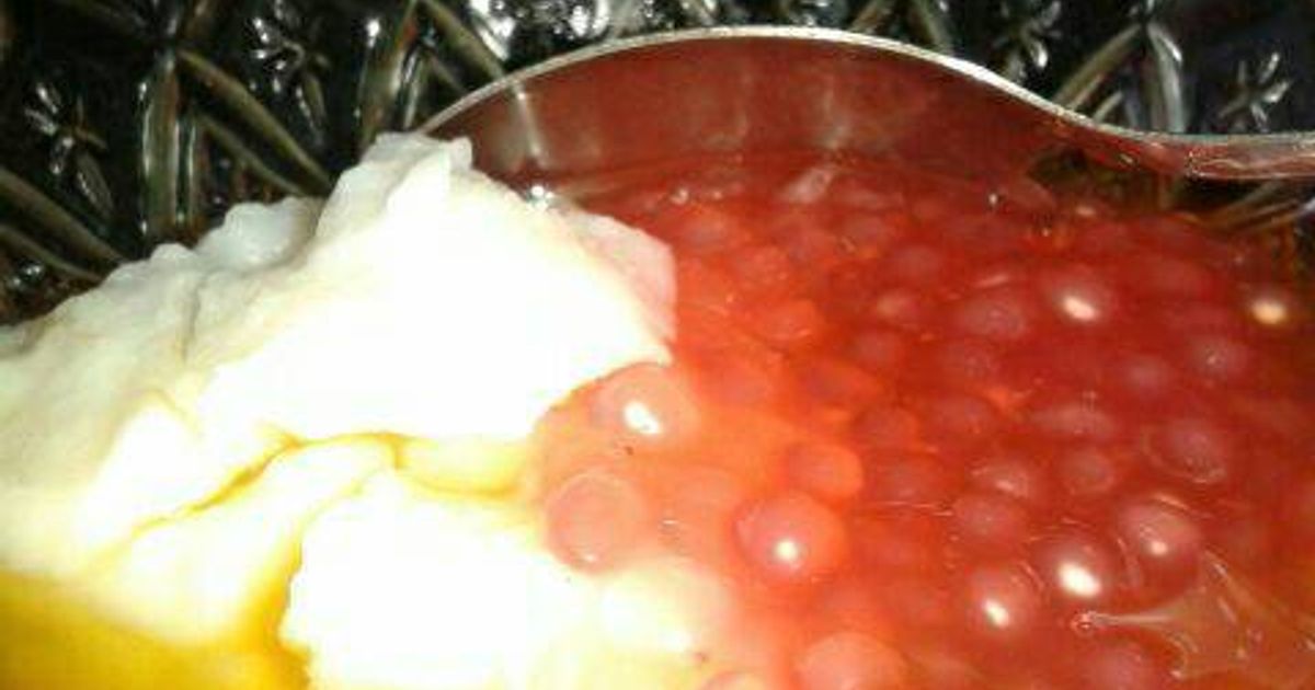 Resep Jenang Sumsum Mutiara Merah Putih Manis oleh Arhafin - Cookpad