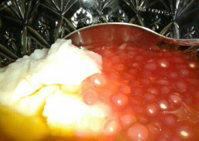 Resep Jenang sumsum mutiara merah putih manis oleh Arhafin - Cookpad