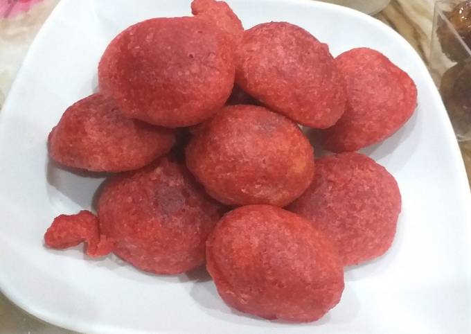Red Velvet Puff Puff girki daga Jamila Ibrahim Tunau - Cookpad