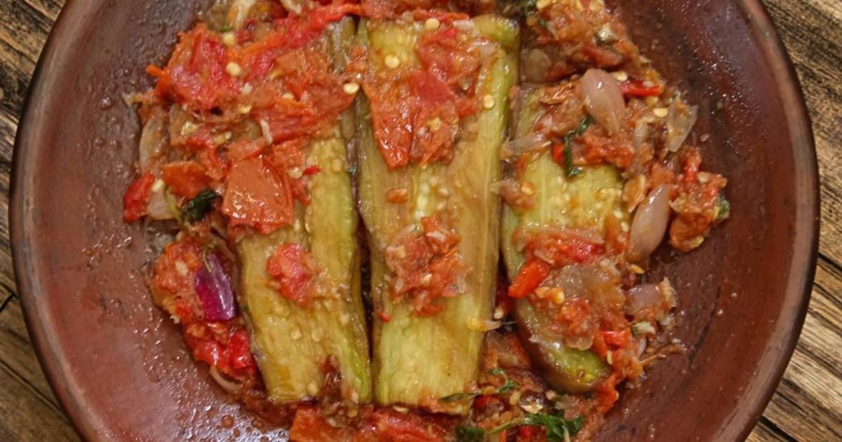 26 resep terong penyet teri enak dan mudah - Cookpad