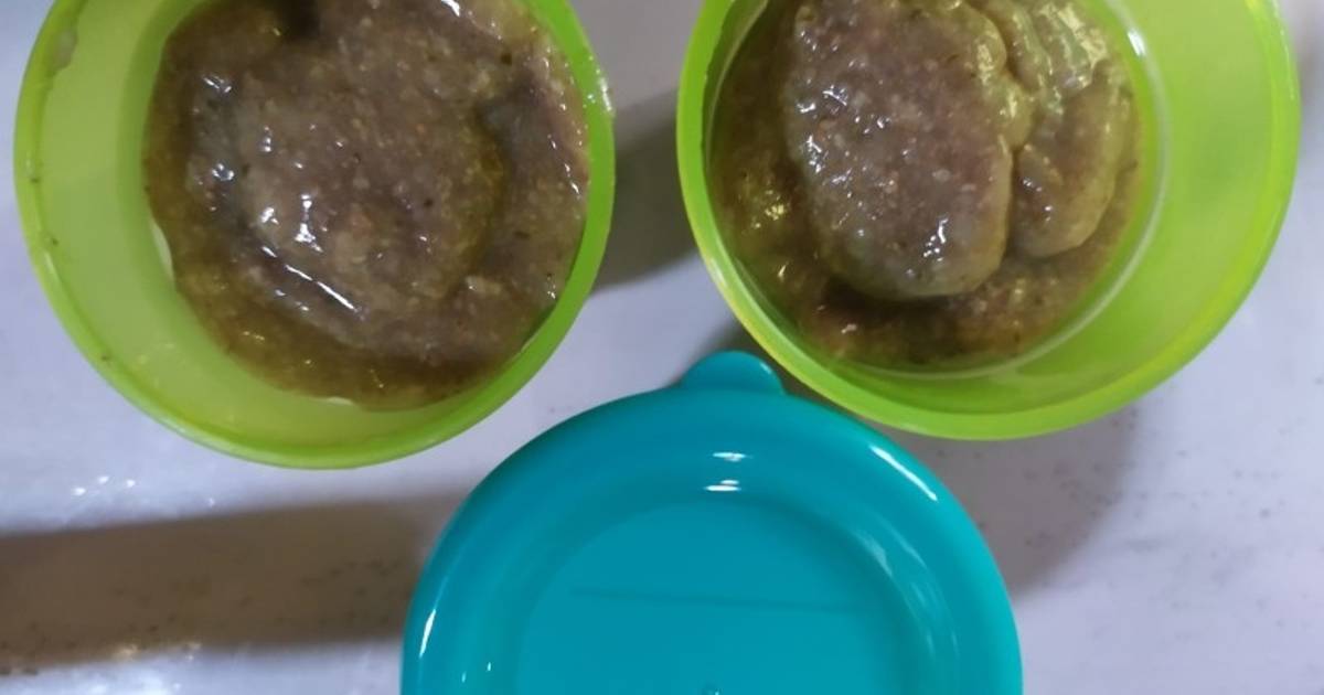 Resep Bubur daging sapi giling mpasi 6 bulan oleh mama nia - Cookpad