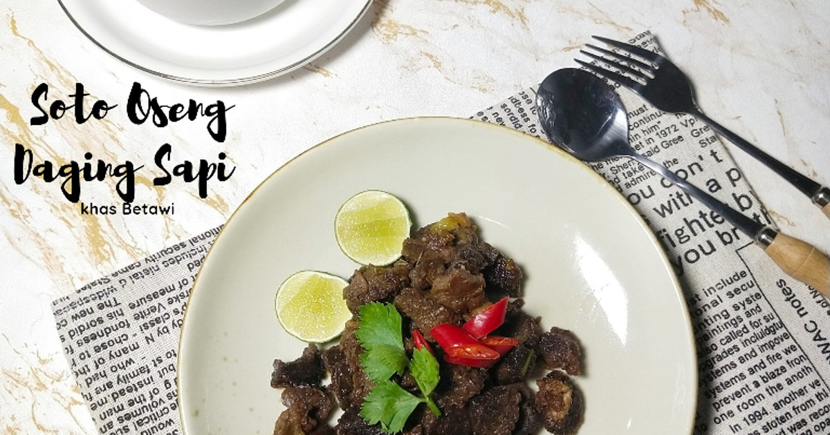 Resep Soto Oseng Sapi Khas Betawi oleh Novitaa Sari - Cookpad