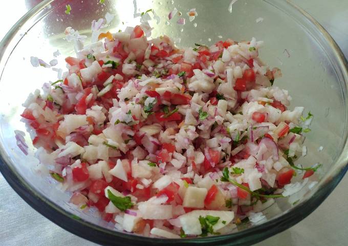 Ceviche de Jícama Receta de Lupita Luna Yt- Cookpad