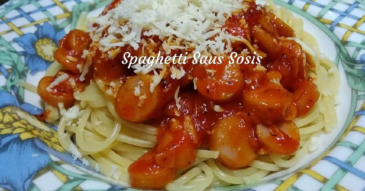 Resep Spaghetti Saus Sosis oleh Rika Erviana - Cookpad