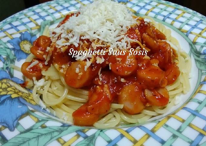 Resep Spaghetti Saus Sosis oleh Rika Erviana - Cookpad