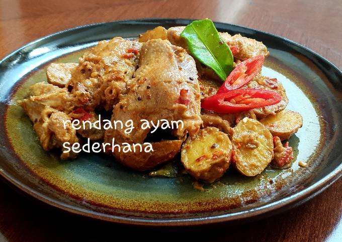 Resep Rendang Ayam Sederhana oleh Heniwatisuma, ZaBel's mom - Cookpad
