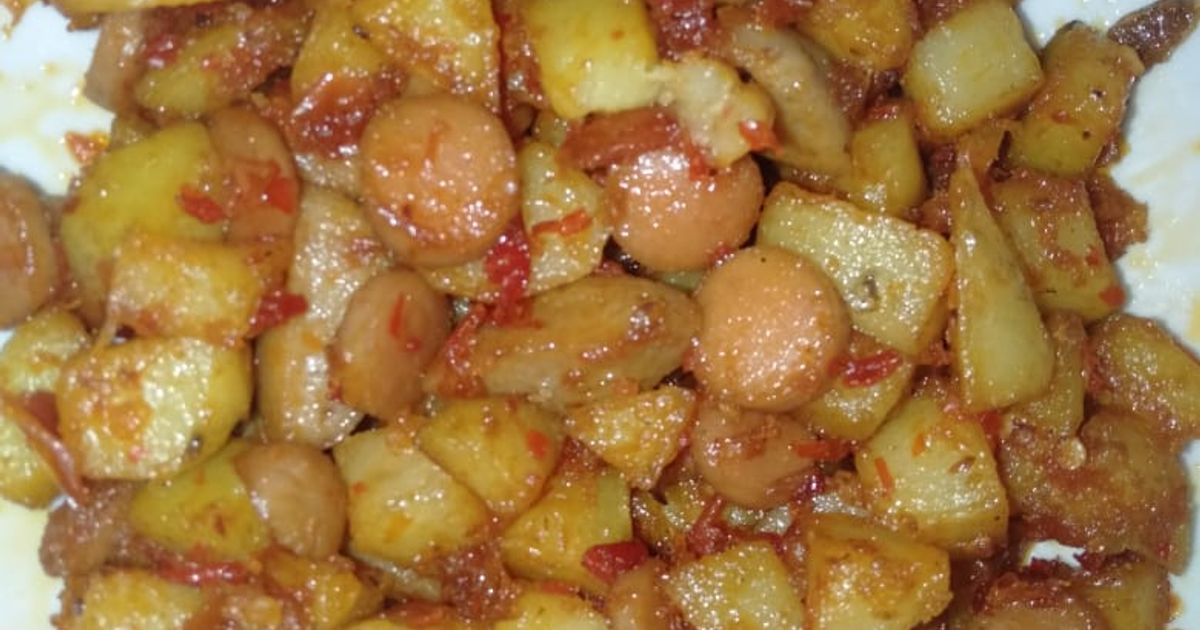 Resep Kentang Balado Sosis Baso oleh anialvi - Cookpad