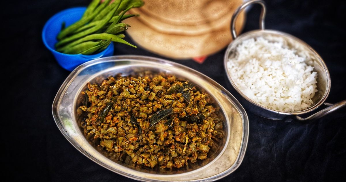 No Onion Gorikayi Pallya/ Udupi Style Cluster Beans Palya Recipe by ...