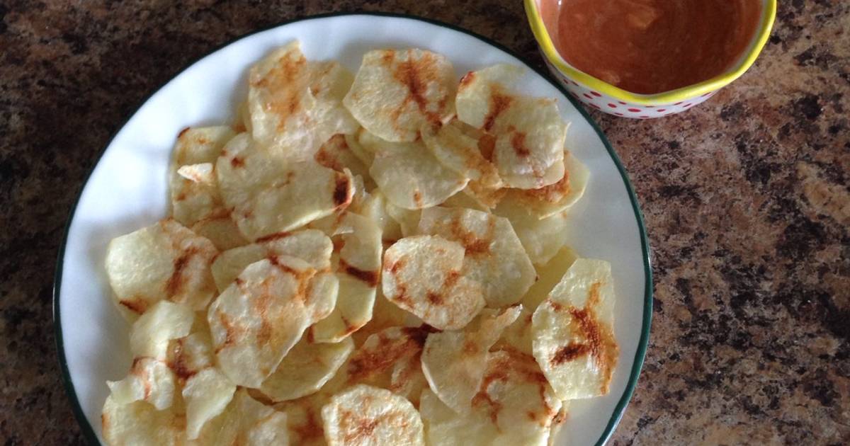 Papitas chips caseras Receta de Cocinando con Ivonne- Cookpad