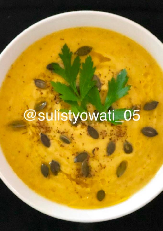 Resep Resep Pumpkin 🎃 Soup Sehat, buat Yang ada Penyakit Gerd dan ...