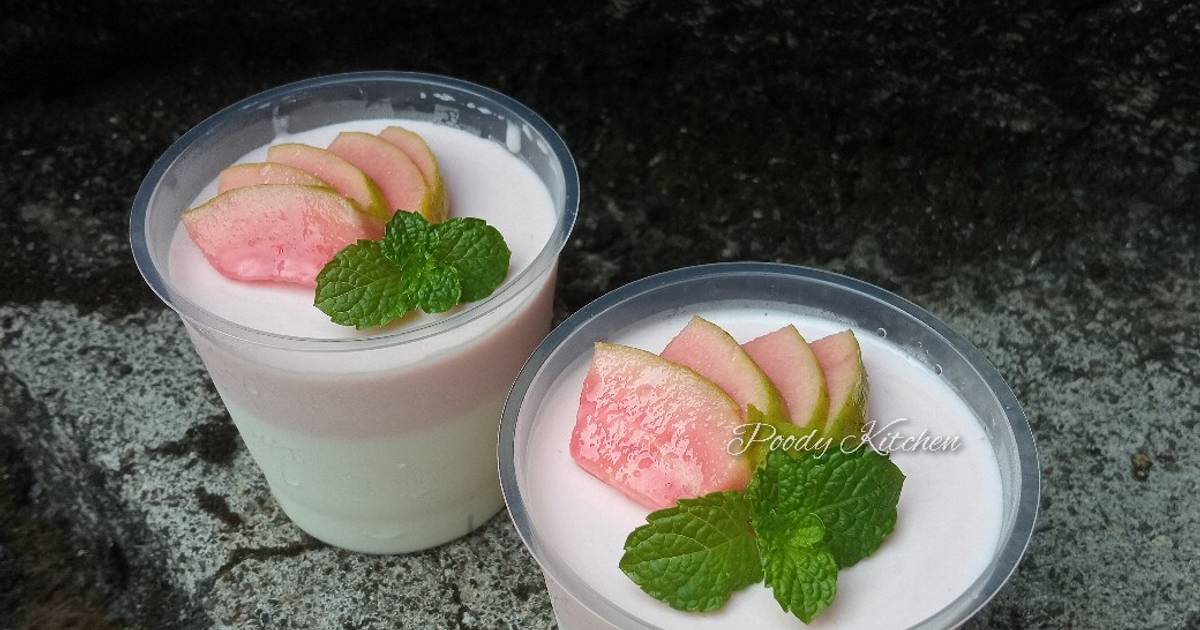 Resep Guava Panna Cotta oleh Pujani Handayani - Cookpad