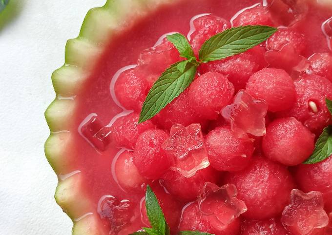 Resep 7. Subak Hwachae (Korean Watermelon Punch) oleh Ken - Cookpad