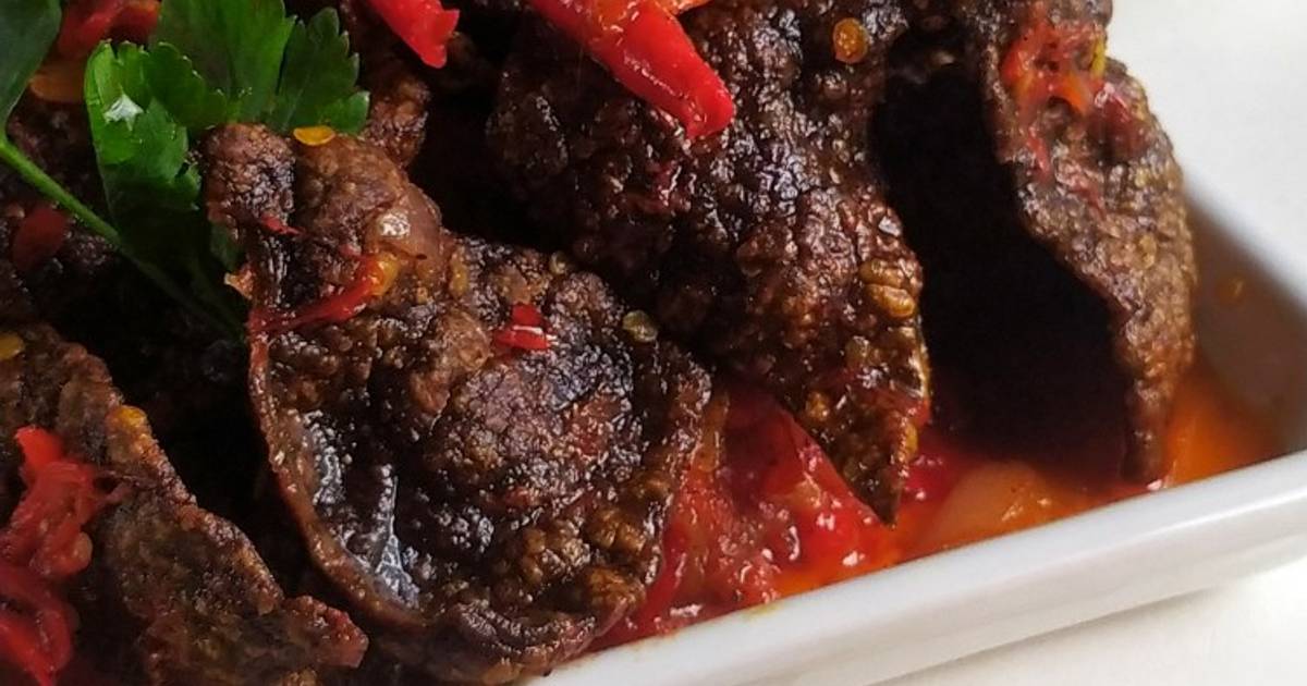 Resep Dendeng Paru Balado Merah oleh Ecy - Cookpad