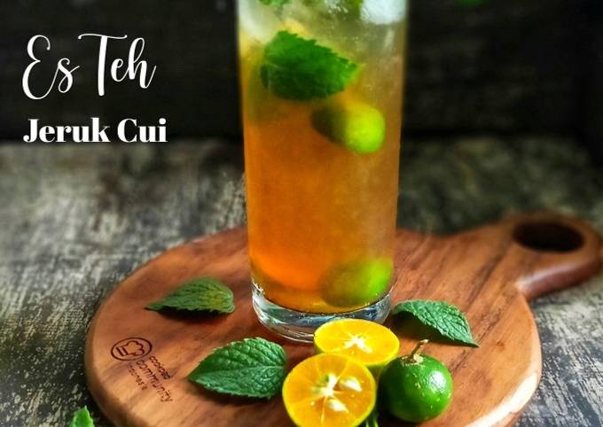 Resep Es Teh Jeruk Cui oleh Vey Alodia's Kitchen - Cookpad